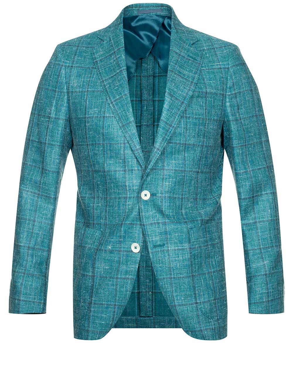 Louis Copeland DelFino Check Jacket Aqua | Stylish & High Quality Men's ...