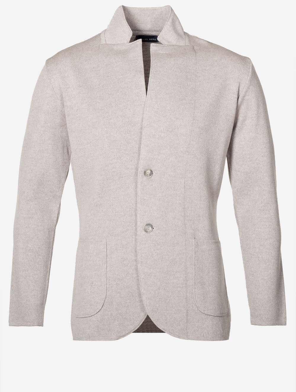 Emanuel Berg Premium Merino Swacket Beige | Luxury Men's Knitwear at ...