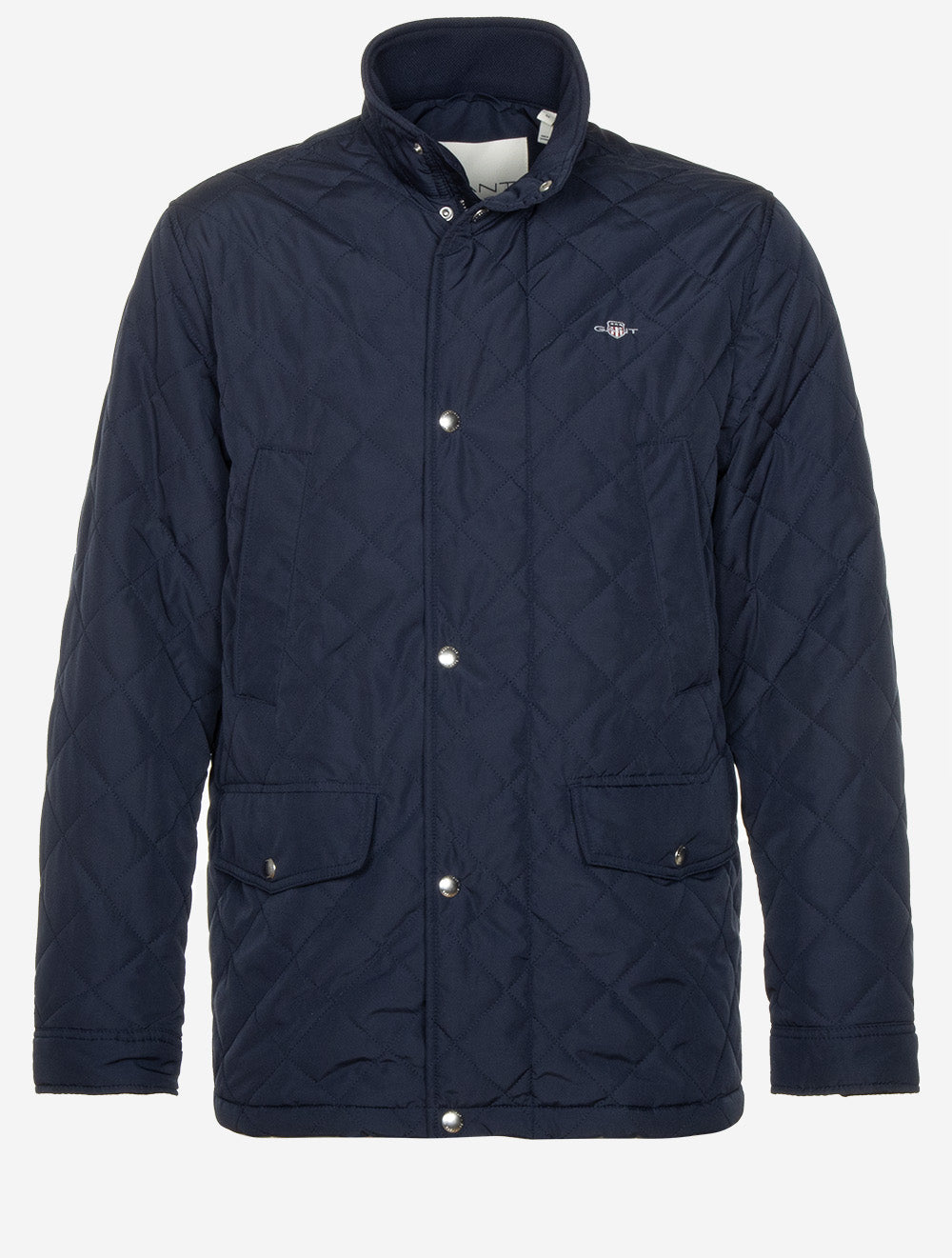 GANT Quilted Windcheater Mid-Length Jacket Evening Blue | Men's ...