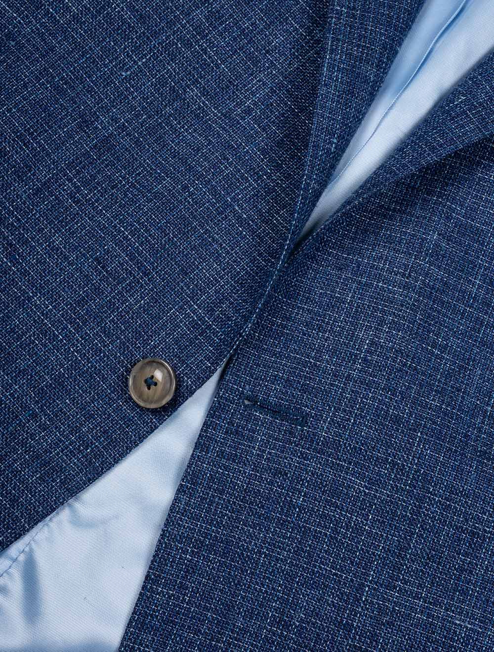 Linen Mix Jacket Navy – Louis Copeland