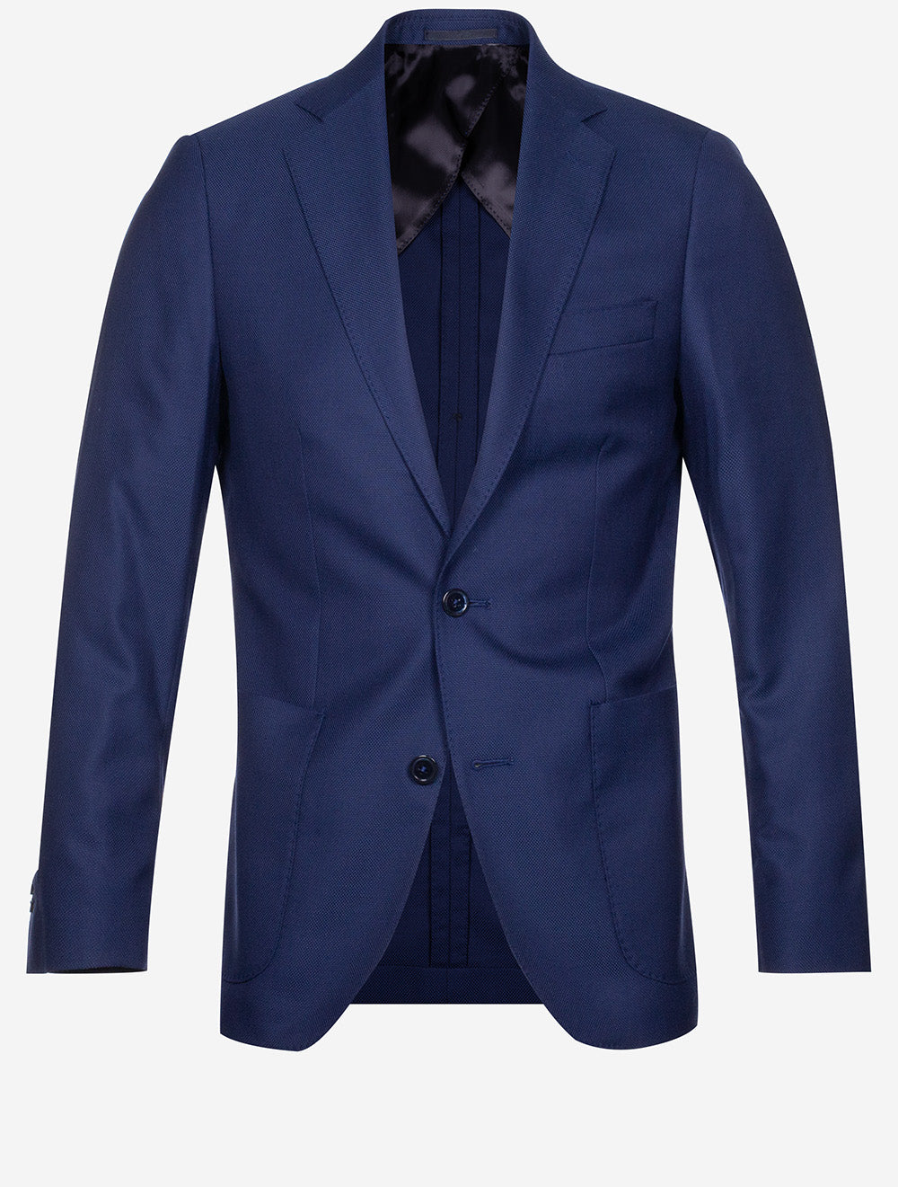 Louis Copeland Hopsack Patch Pocket Sports Jacket Blue | Stylish & High ...