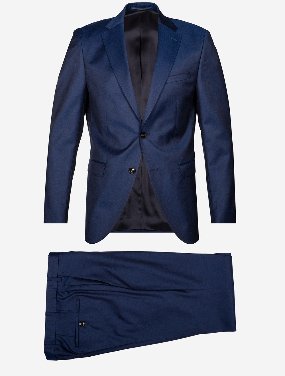 Louis Copeland Plain Suit Blue | Men's Tailored Suits at Louis Copeland ...