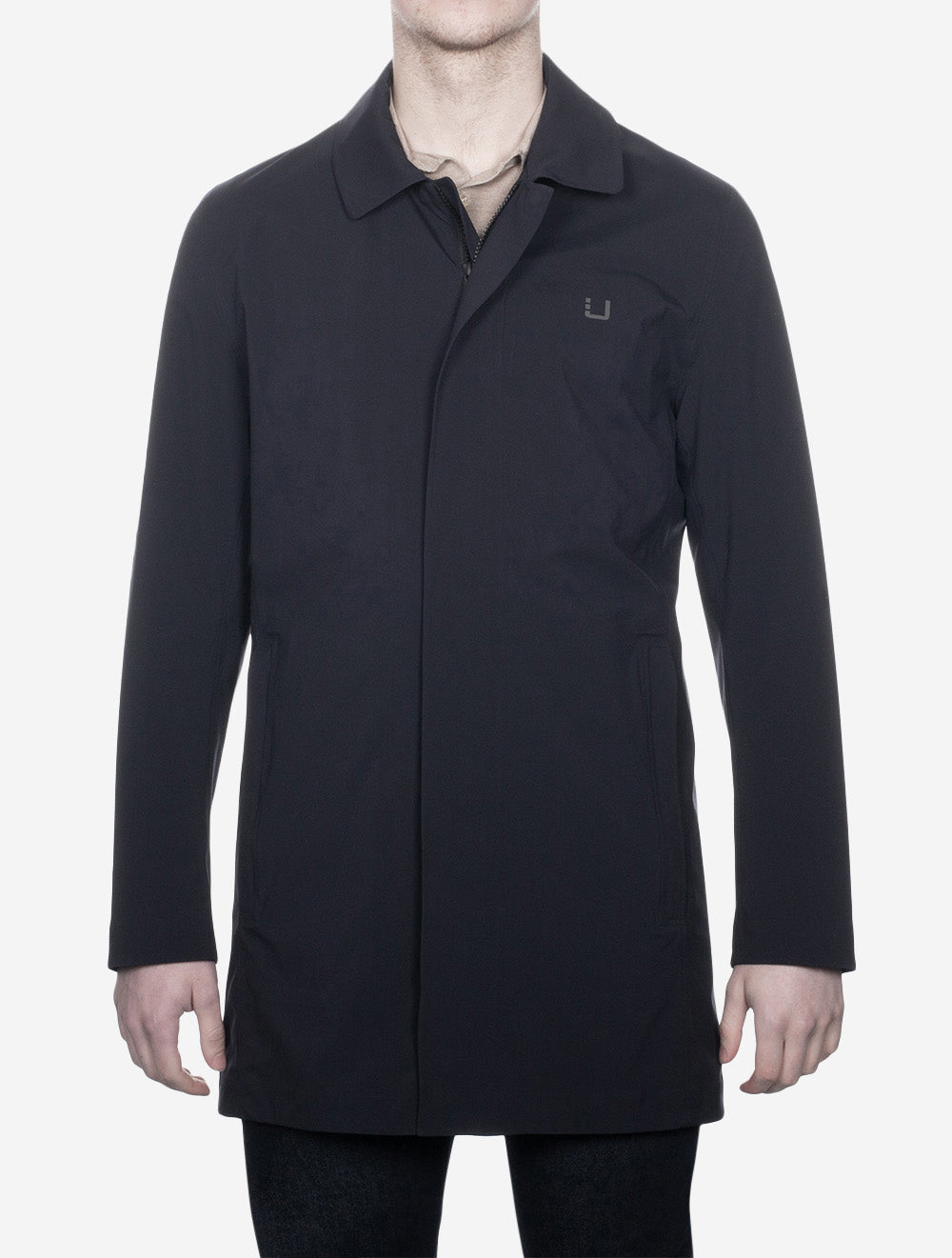 Ubr Skyfall Coat Navy | Stylish Men's Raincoats Now in Louis Copeland ...