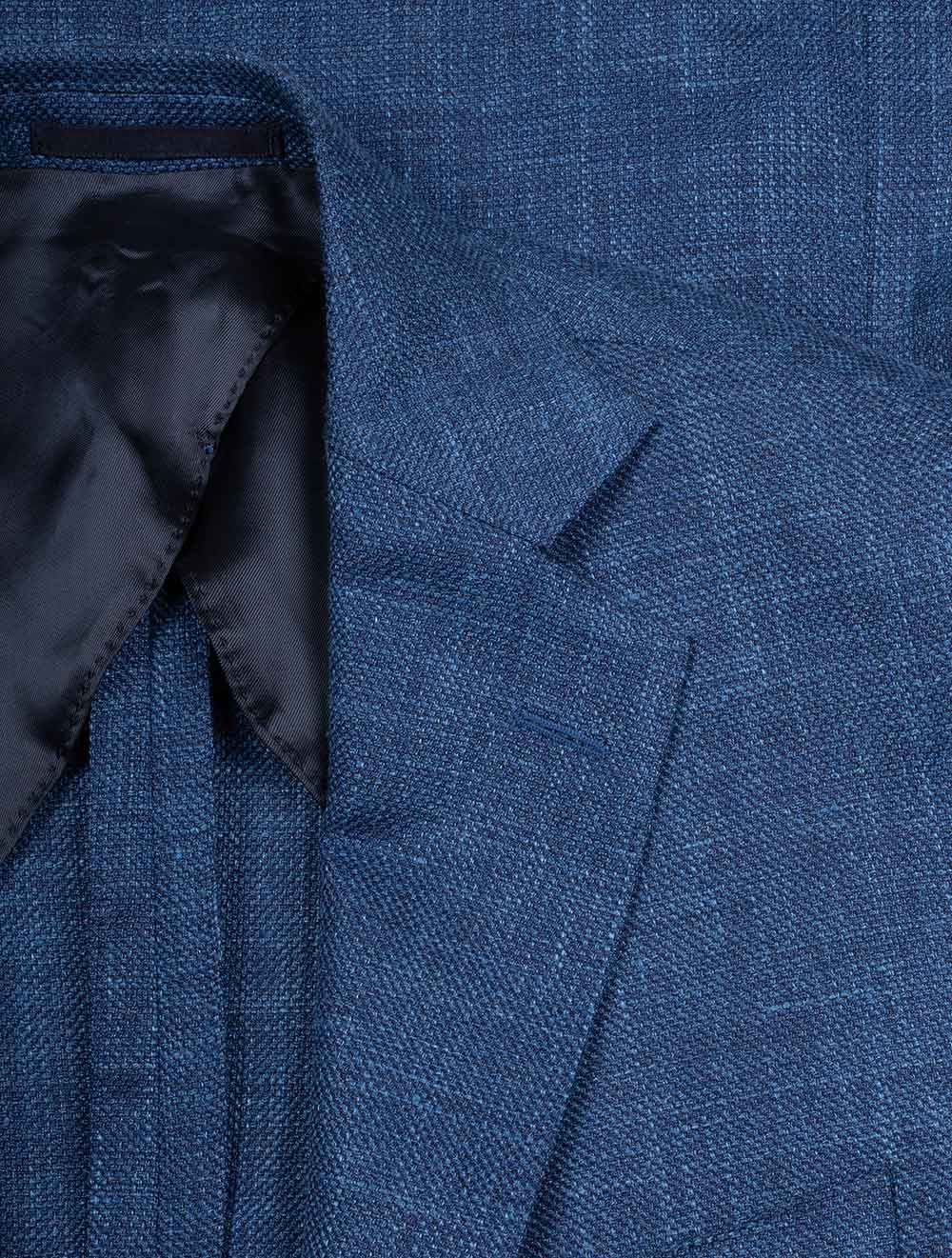 Drago Wool Silk Linen Half Lined Jacket Blue – Louis Copeland