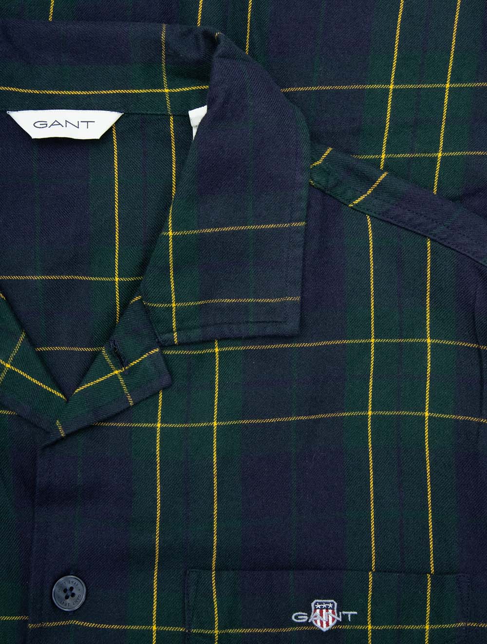 GANT Flannel Check Pyjama Set Gift Box Forest Green | Men’s Nightwear ...