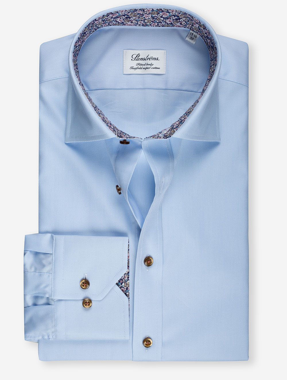 Stenstroms Fitted Contrast Inlay Blue – Louis Copeland