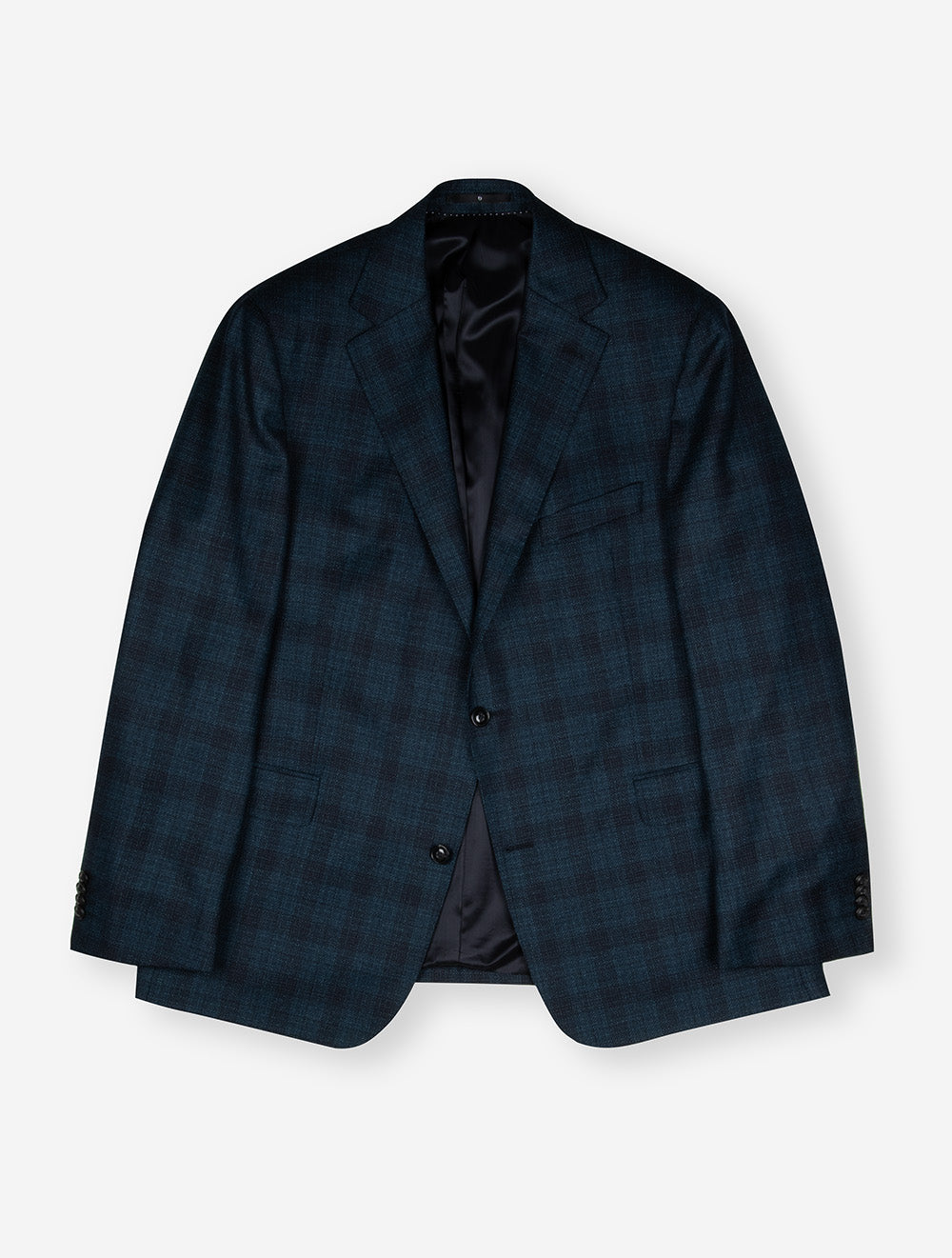 Dressler Wool Check Jacket Green | Men's Jackets Available at Louis ...
