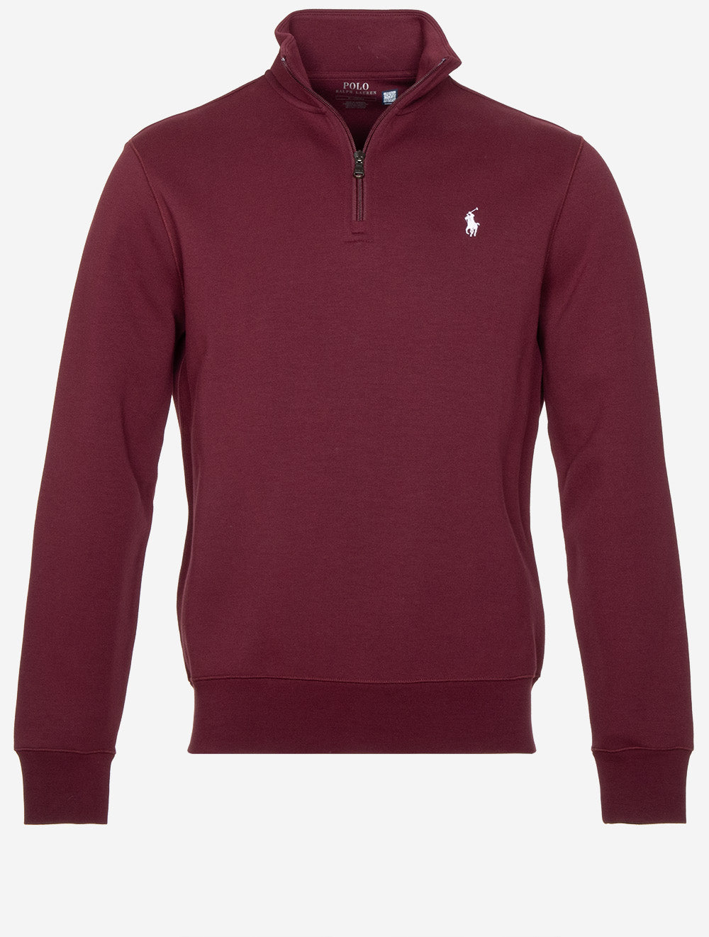 Ralph Lauren Double-Knit Quarter-Zip Pullover Red | Men's Pullovers at ...