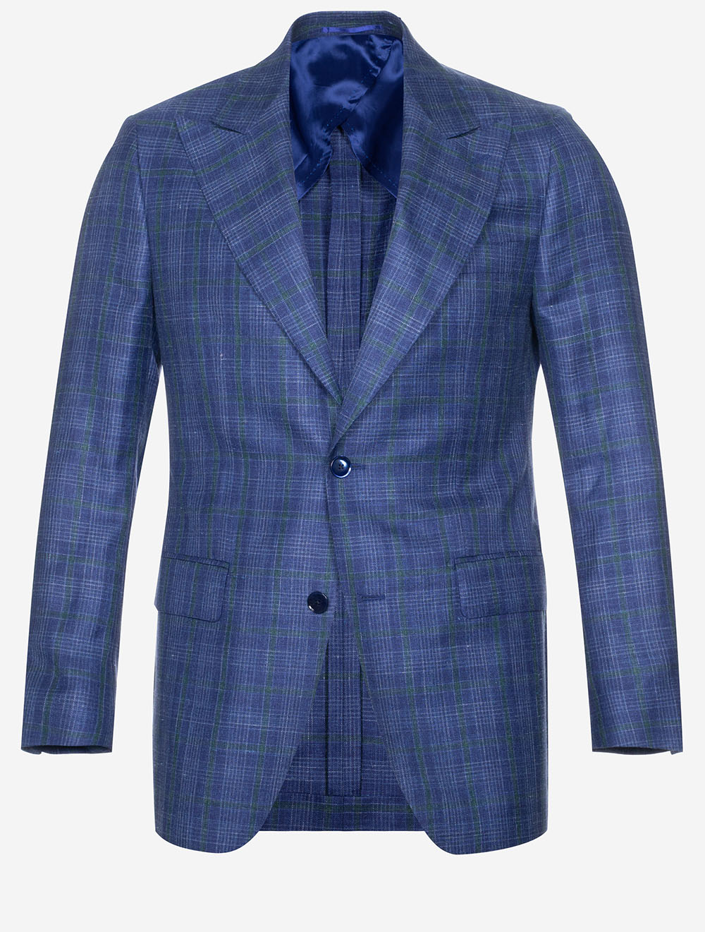 Louis Copeland Over Check Sport Jacket Blue | Stylish & High Quality ...