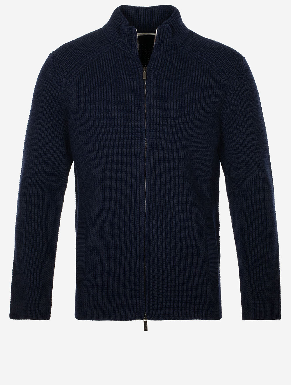 Maurizio Baldassari Brenta Zip Swacket Navy | Stylish Men's Knitwear ...