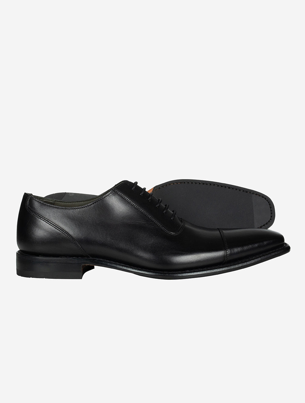 Loake Shoe Makers Larch Oxford Toe Cap Shoe Black | Stylish Men's ...