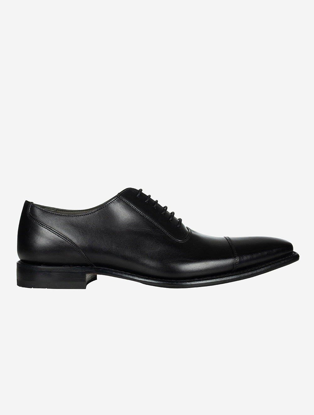 Loake Shoe Makers Larch Oxford Toe Cap Shoe Black | Stylish Men's ...
