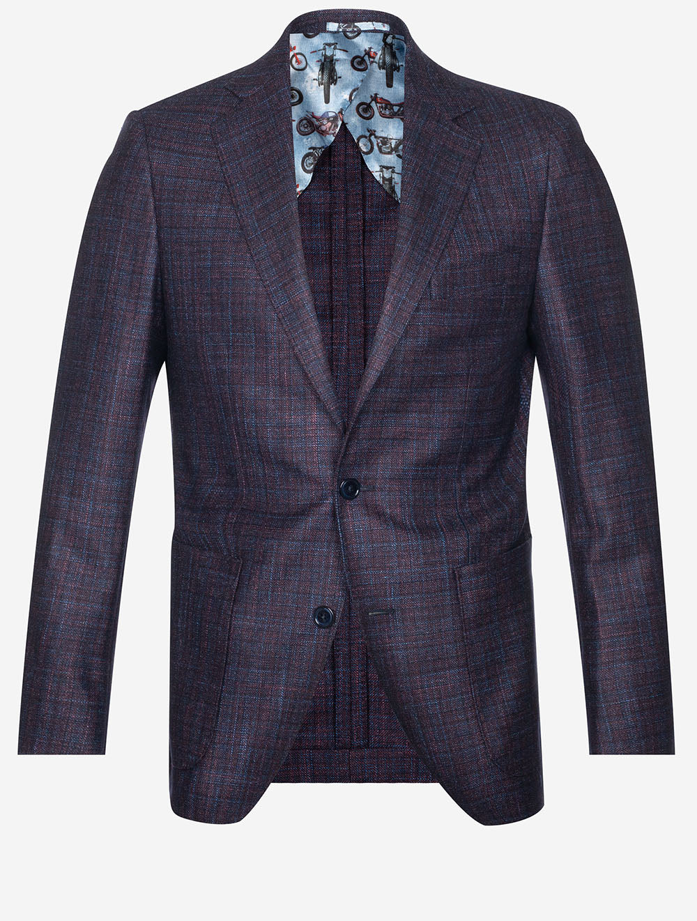 Louis Copeland Red Subtle Check Sports Jacket Navy | Stylish & High ...