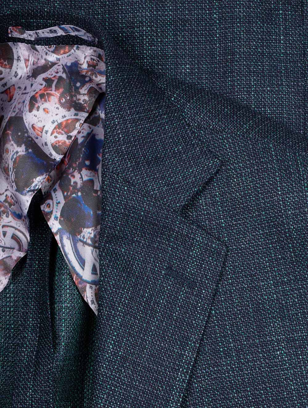 Louis Copeland Subtle Check Sports Jacket Green | Stylish & High ...