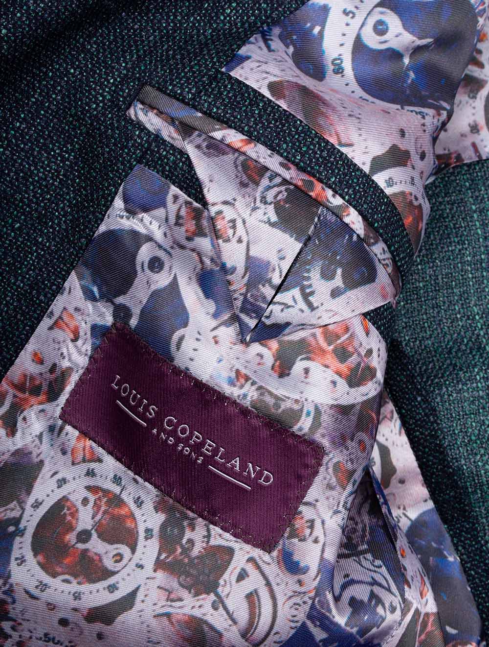 Louis Copeland Subtle Check Sports Jacket Green | Stylish & High ...
