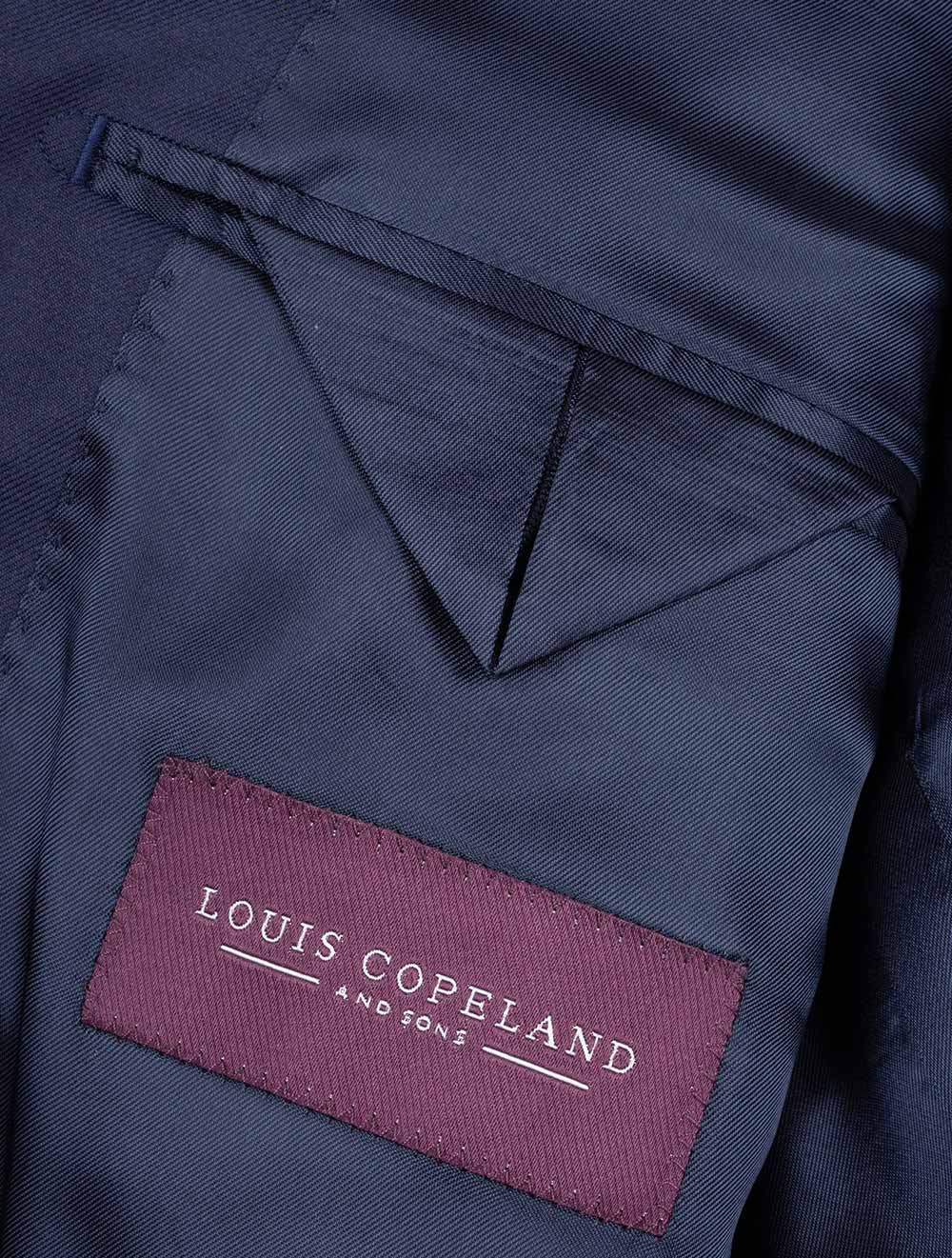 LOUIS COPELAND Plain 2 Piece Suit Blue