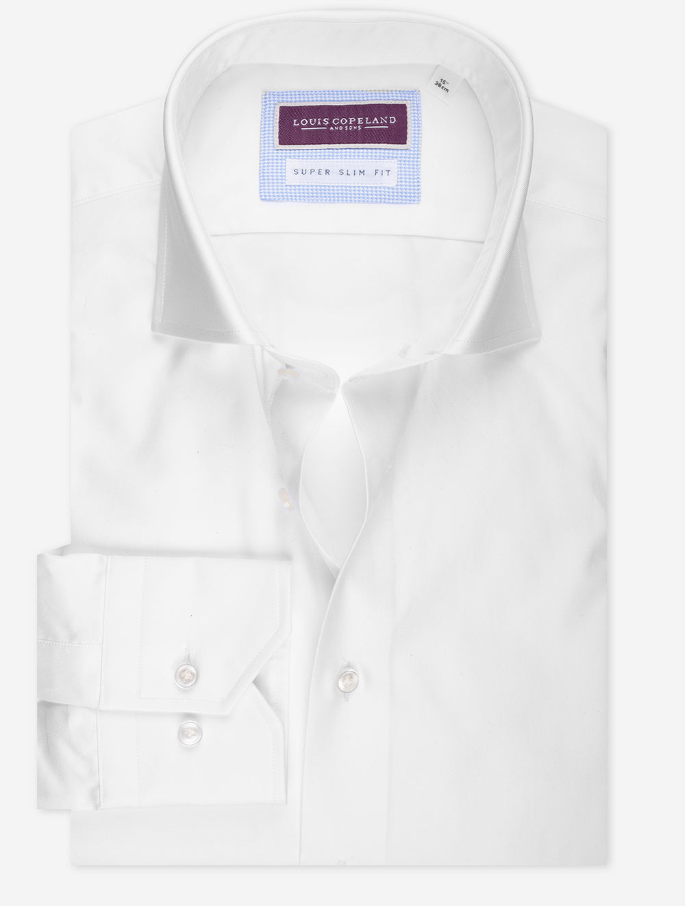 Louis Copeland Super Slim Thomas Mason Single Cuff White | High Quality ...