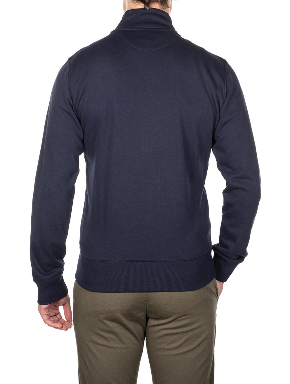 Gant Original Full-Zip Cardigan Evening Blue | Knitwear Collection Now ...