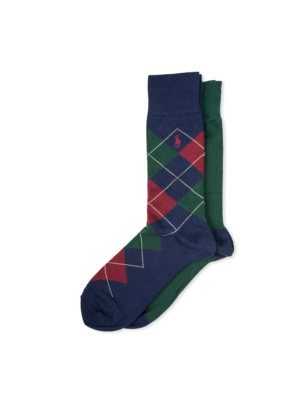 Ralph Lauren Argyle Solid 2 Pack Socks Multi | Men's Accessories ...