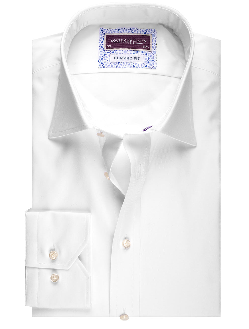 LC Thomas Mason Classic Fit Shirt White | Luxury Men’s Formal Shirt at ...
