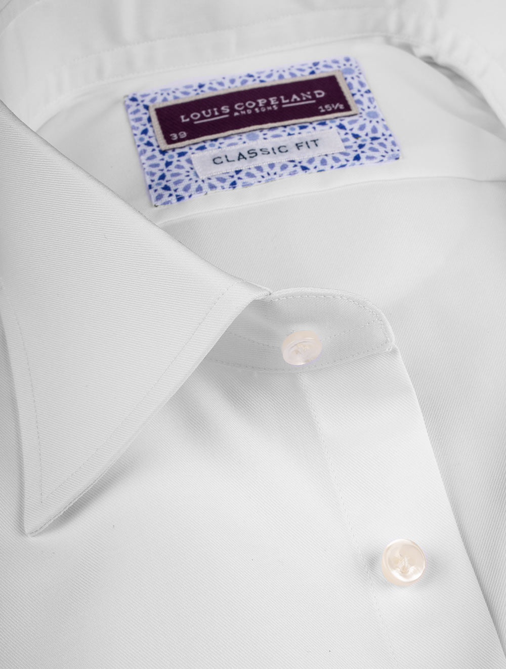 LC Thomas Mason Classic Fit Shirt White | Luxury Men’s Formal Shirt at ...