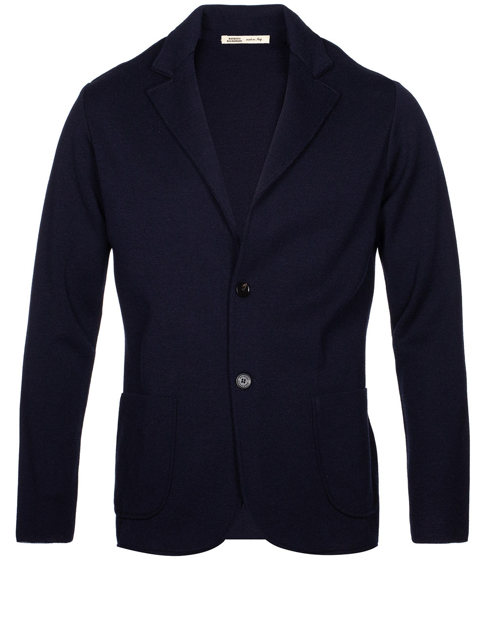 Maurizio Baldassari Virgin Wool 2 Button Swacket Navy | Premium Men's ...