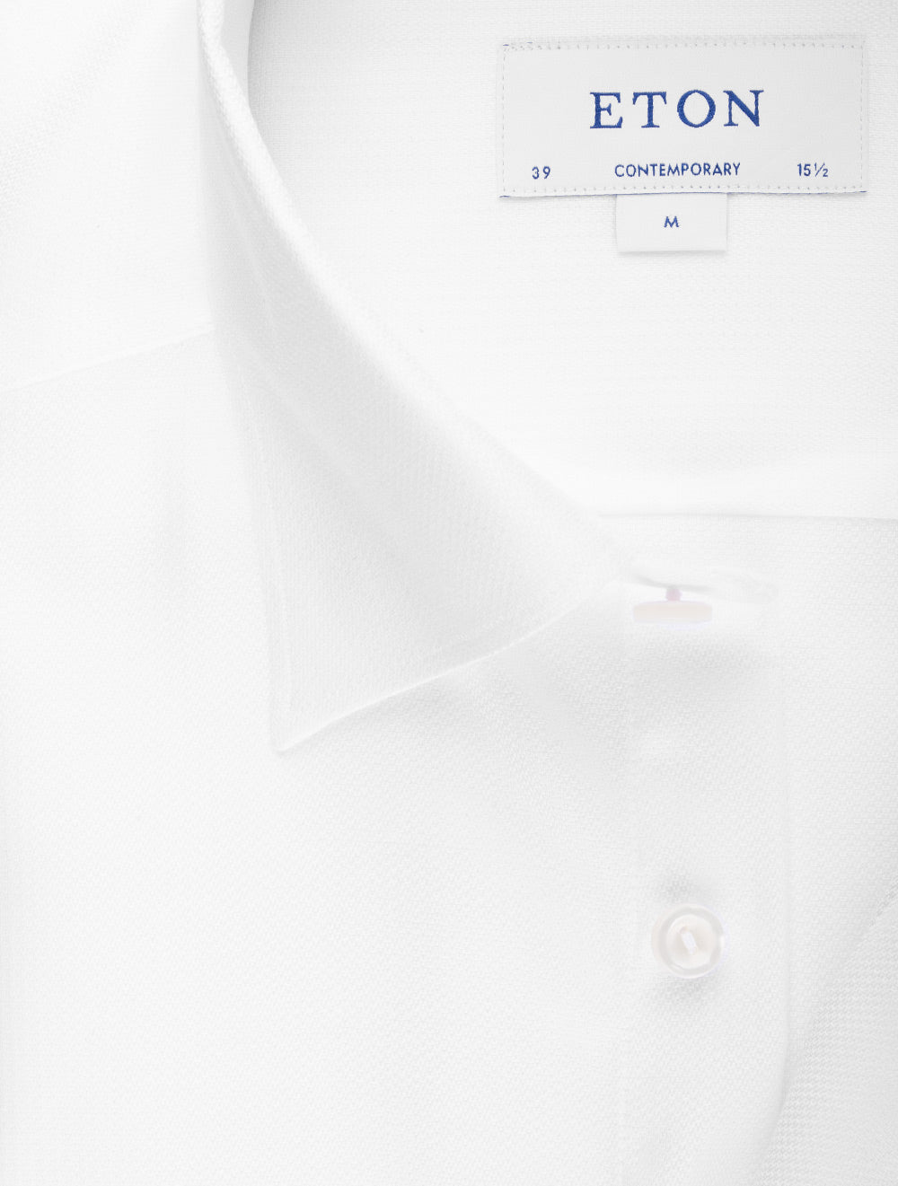 Eton Contemporary Fit Pique Shirt White | Stylish Men's Casual Shirts ...