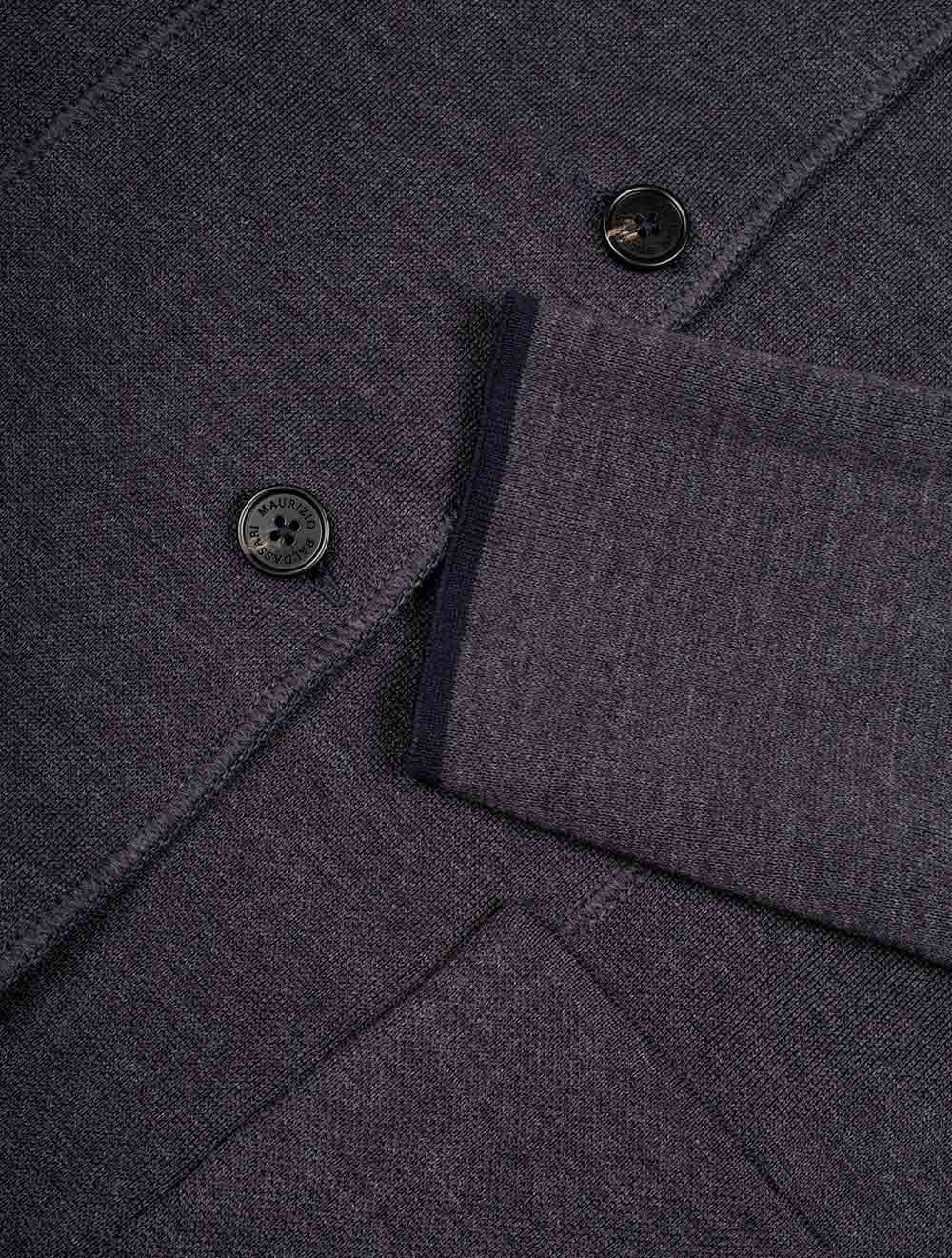 Maurizio Baldassari Reversible Knit Swacket Navy | Premium Men's ...