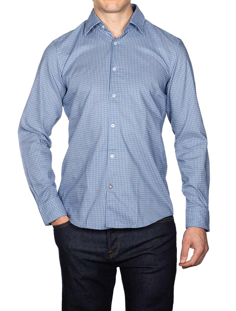 Hugo Boss Black Hal Kent Shirt Blue | Stylish Men's Casual Shirts Now ...