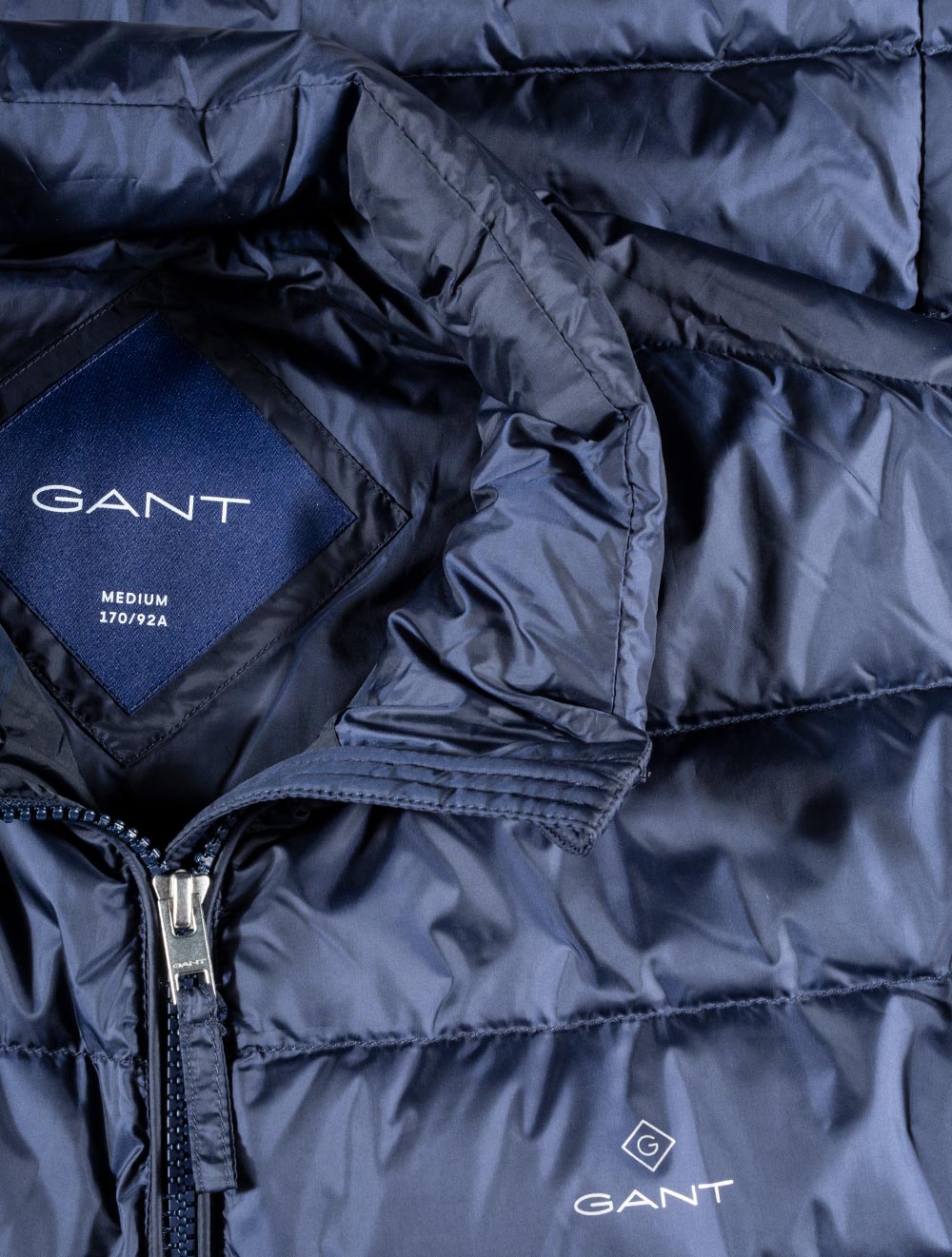 Gant Light Down Jacket Evening Blue | Stylish & High Quality Men's ...