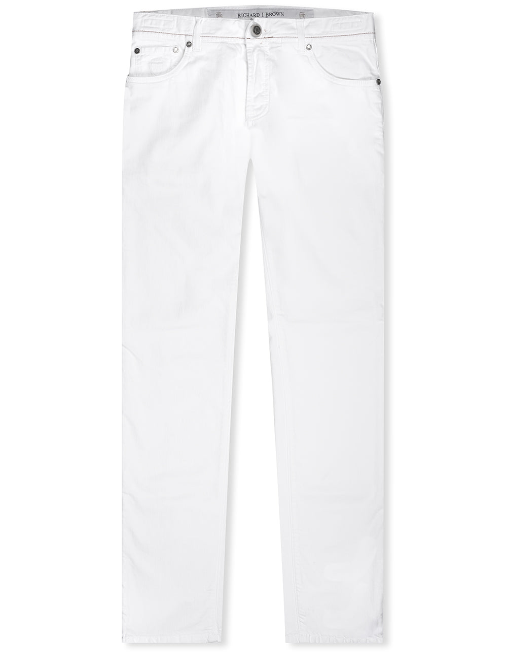 Richard J Brown Icon Daily Comfort Jean Pure White | Stylish Men's ...