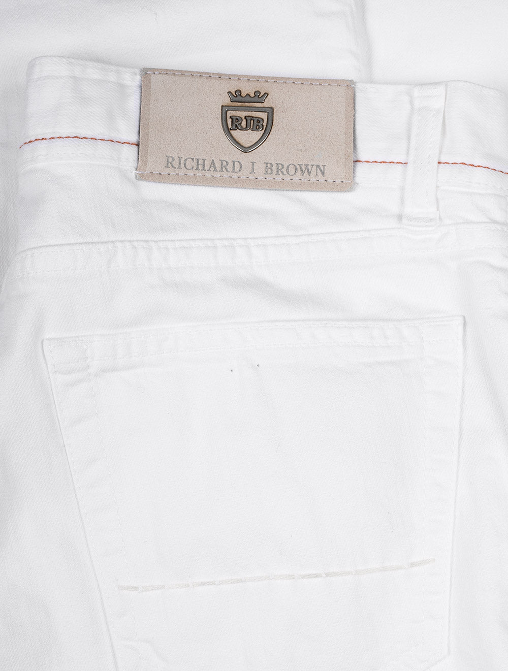 Richard J Brown Icon Daily Comfort Jean Pure White | Stylish Men's ...